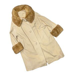 Queen's Ransom | Jackets & Coats | Vintage Tan Cashmere Coat Queens ...